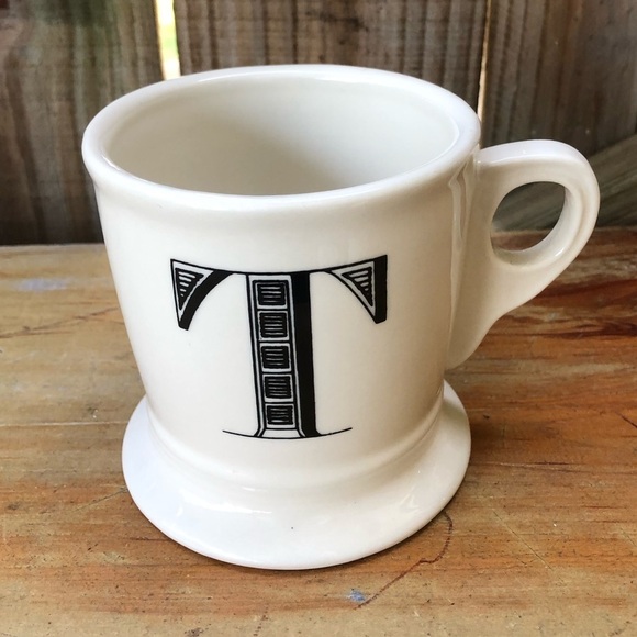 Anthropologie | Dining | Anthropologie Monogram Initial T Typeface ...